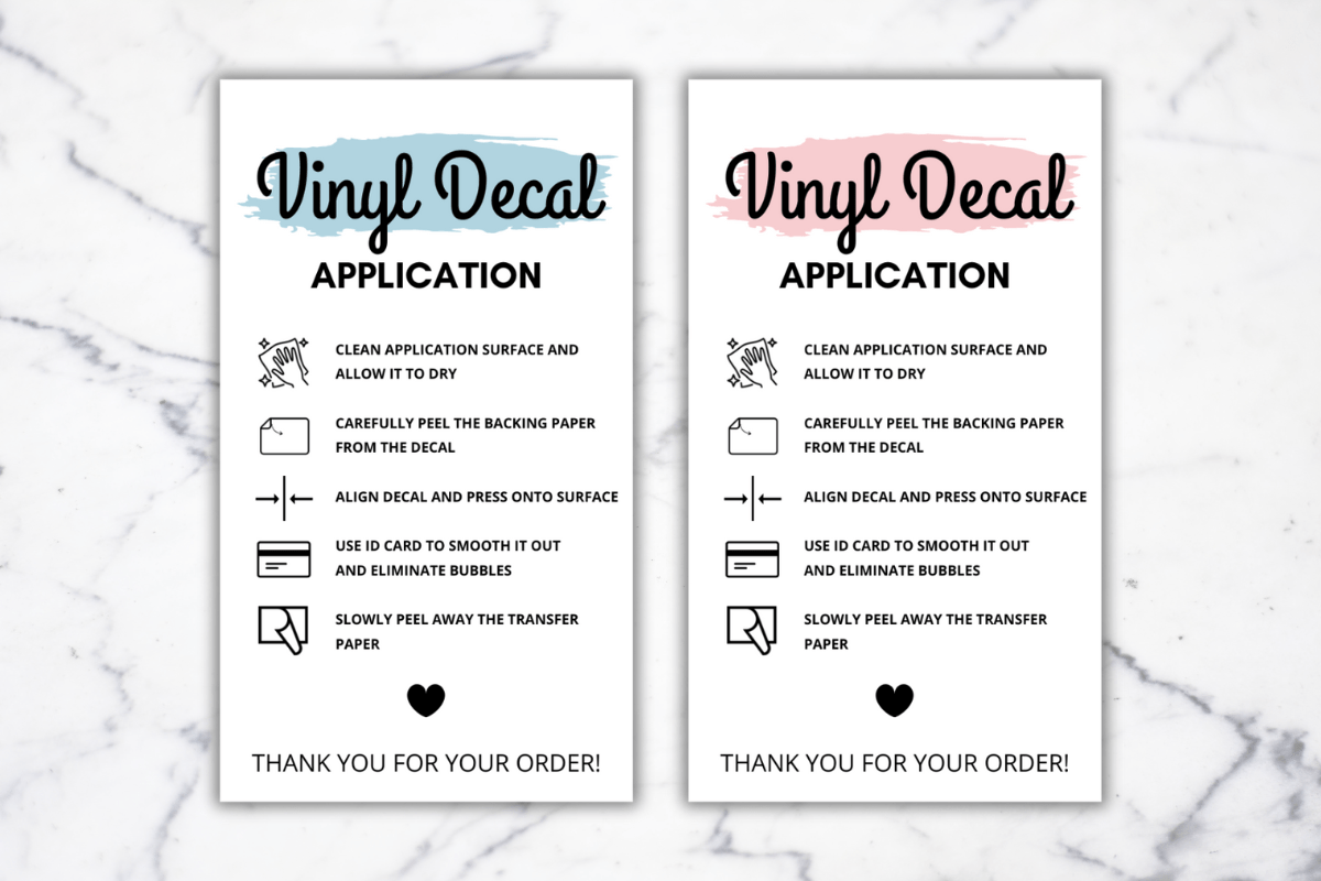 Vinyl Decal Instructions Care Card Free | by Neat11 | Sep, 2024 | Medium