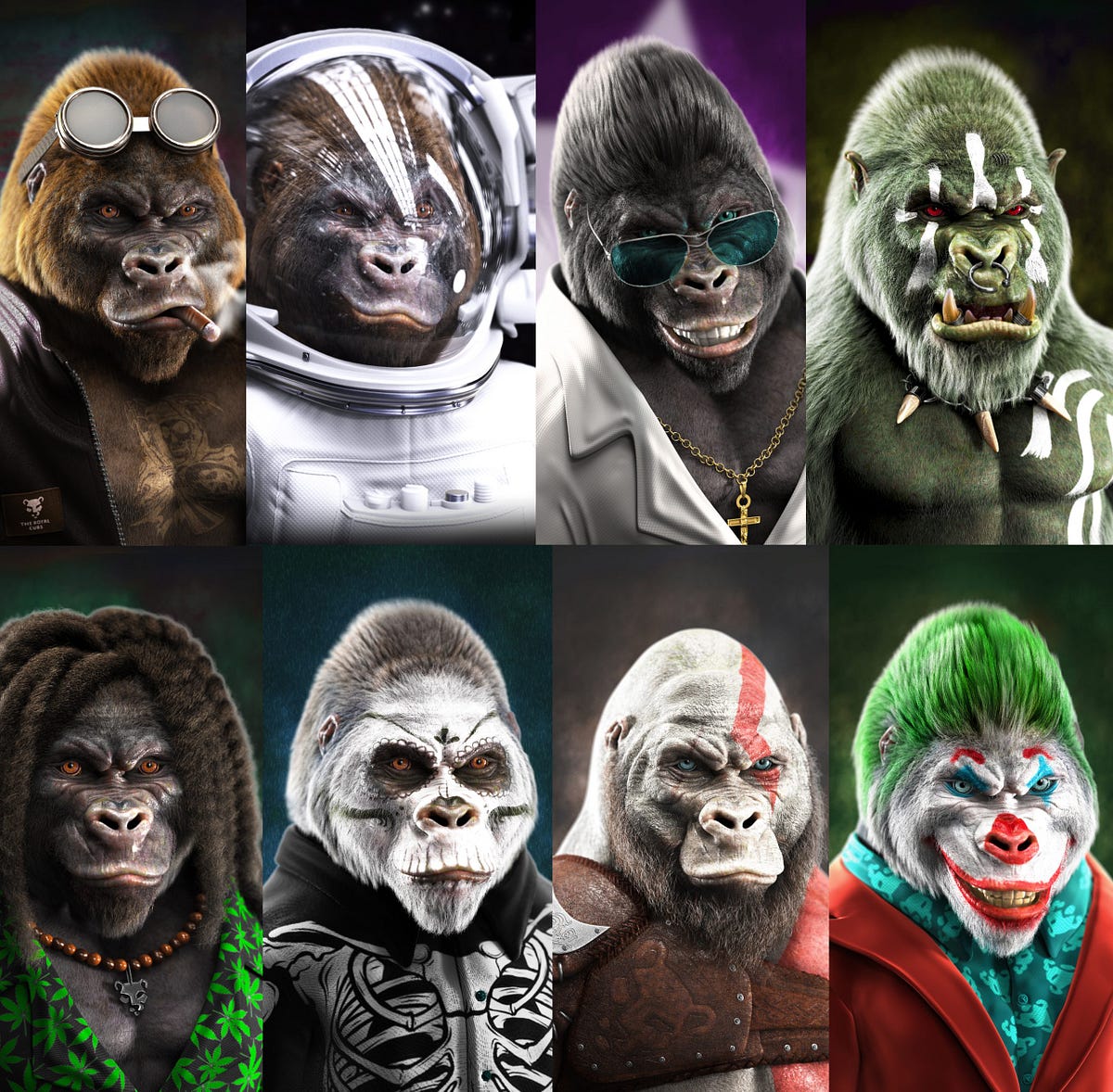 Gorilla Characters | by Artistwork | Medium