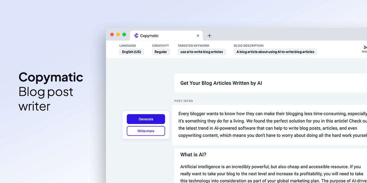Use AI to Write Blog Posts: Unleash Creativity! | by Md Jamal | Medium