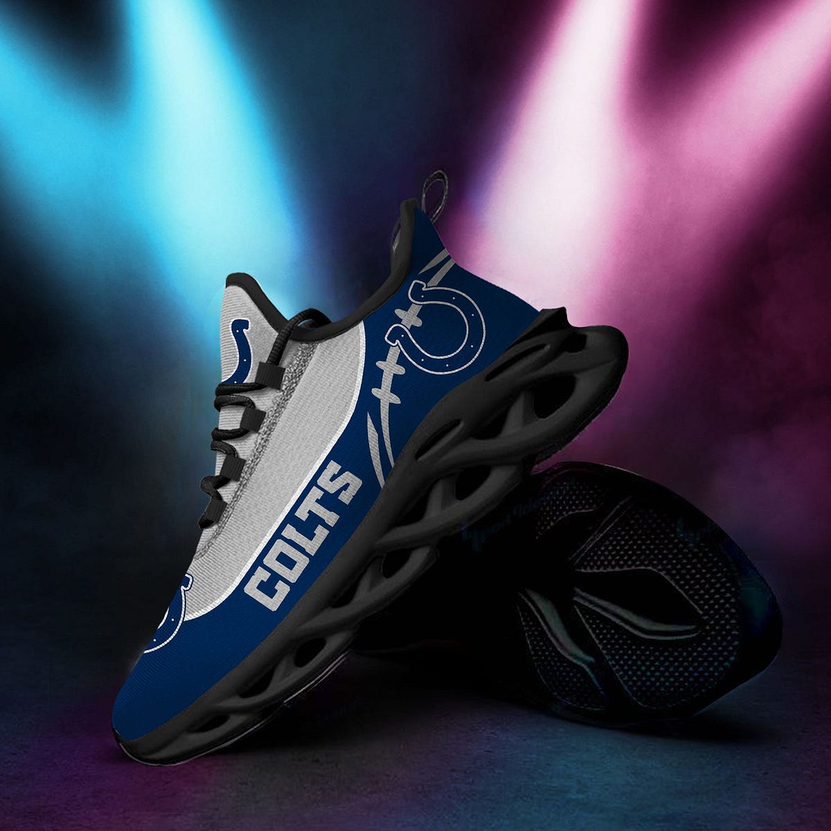 Indianapolis Colts Custom Personalized Max Soul Sneakers Running Sports ...