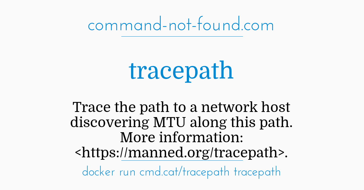 TRACEPATH. you want to know ore about it , read! | by TIODONG ROBERTO | Medium