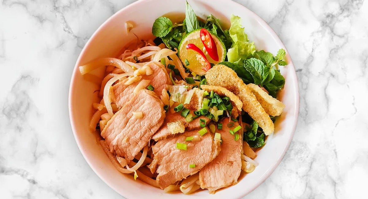 Cao Lau Recipe: Authentic Vietnamese Noodle Dish with Chicken | by Half ...