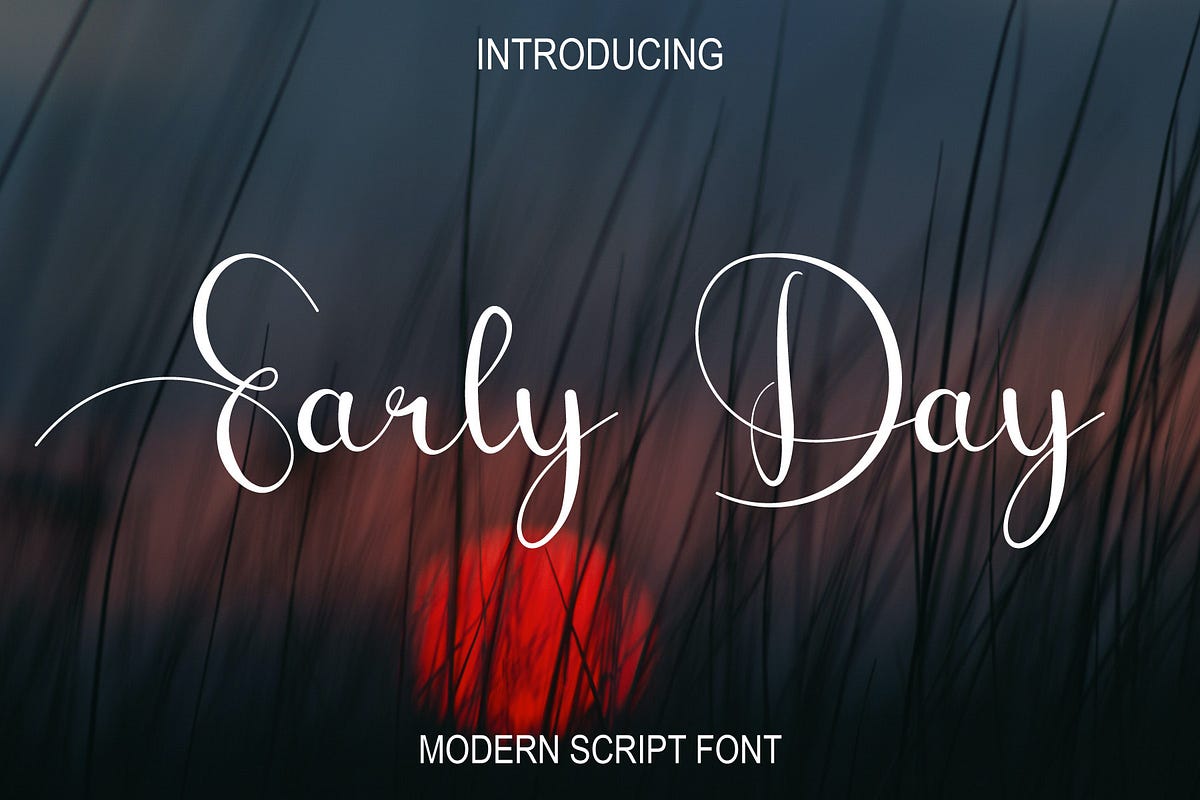 Early Day Font - Lunaluminesce - Medium