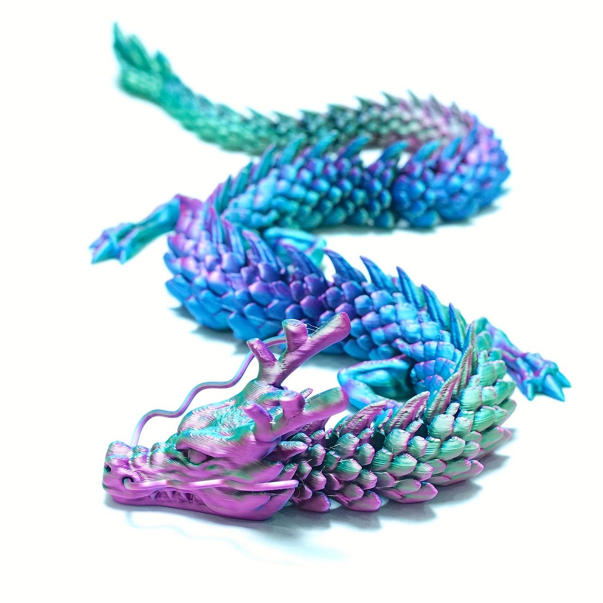 UpUns 17.72inch 3D Printed One-piece Chinese Dragon, All Joints Can ...