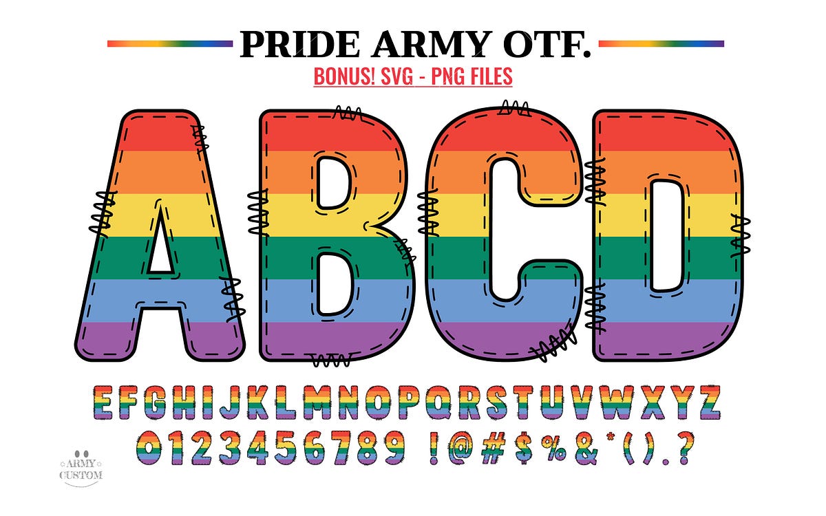Pride Month Font | by Oliviaoasis | Jun, 2024 | Medium