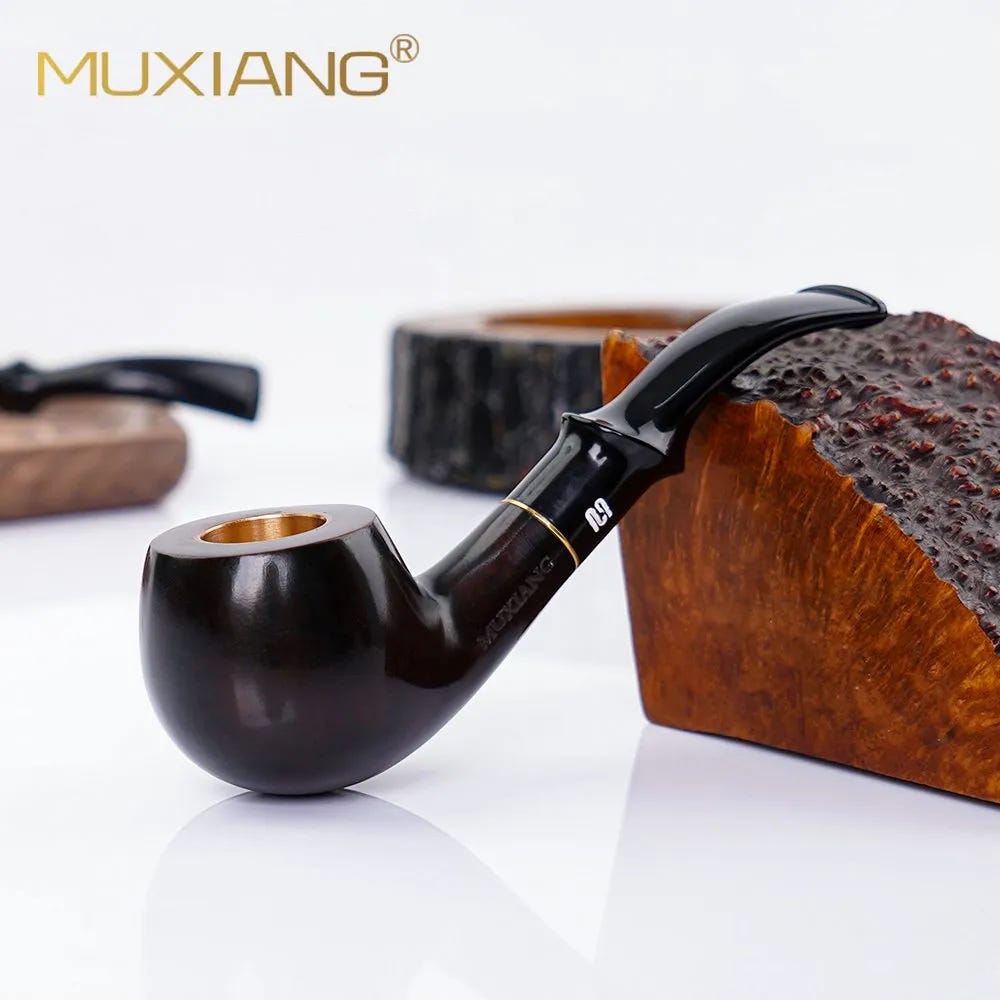 MUXIANG Handmade Specialized Briar Wood Black With Bent Acrylic Saddle ...