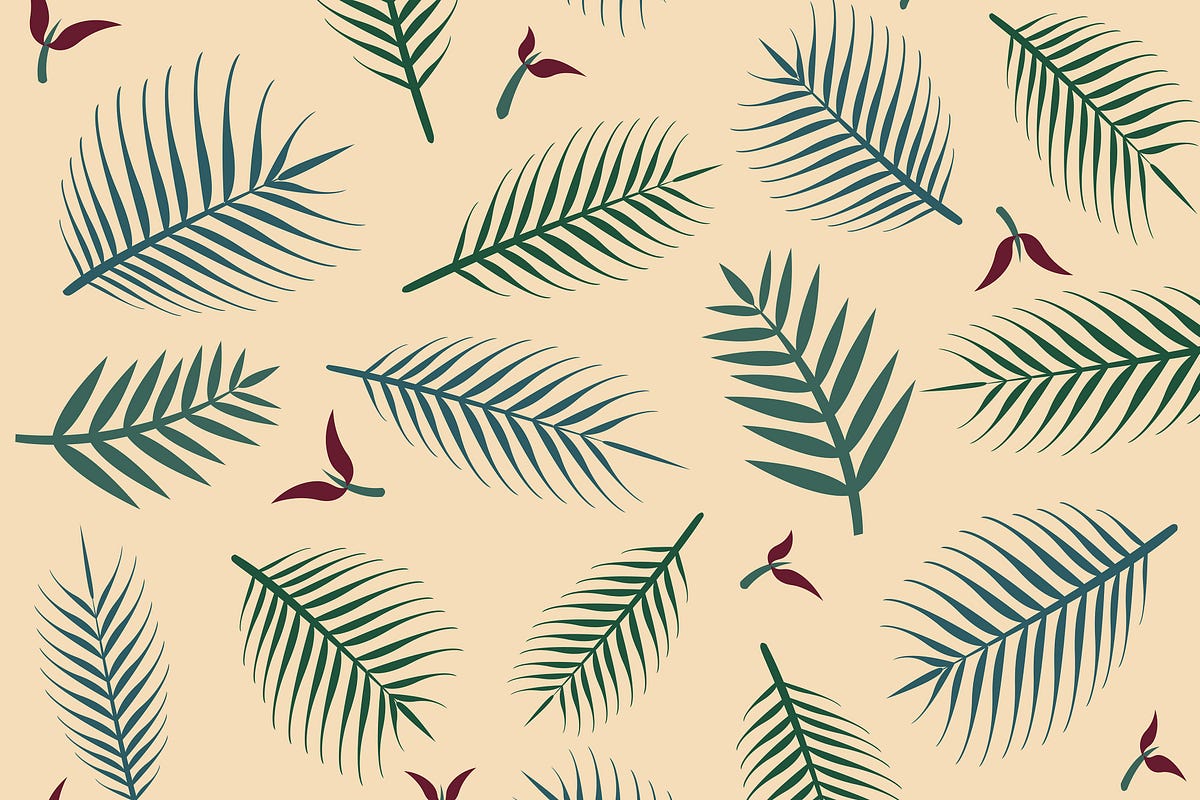Leaves in Pattern Vector Illustration Free Download | by Prismpalette ...