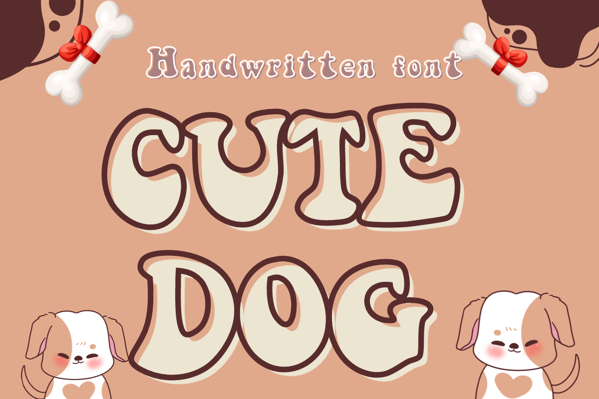 Cute Dog Font - Nebulacraft - Medium