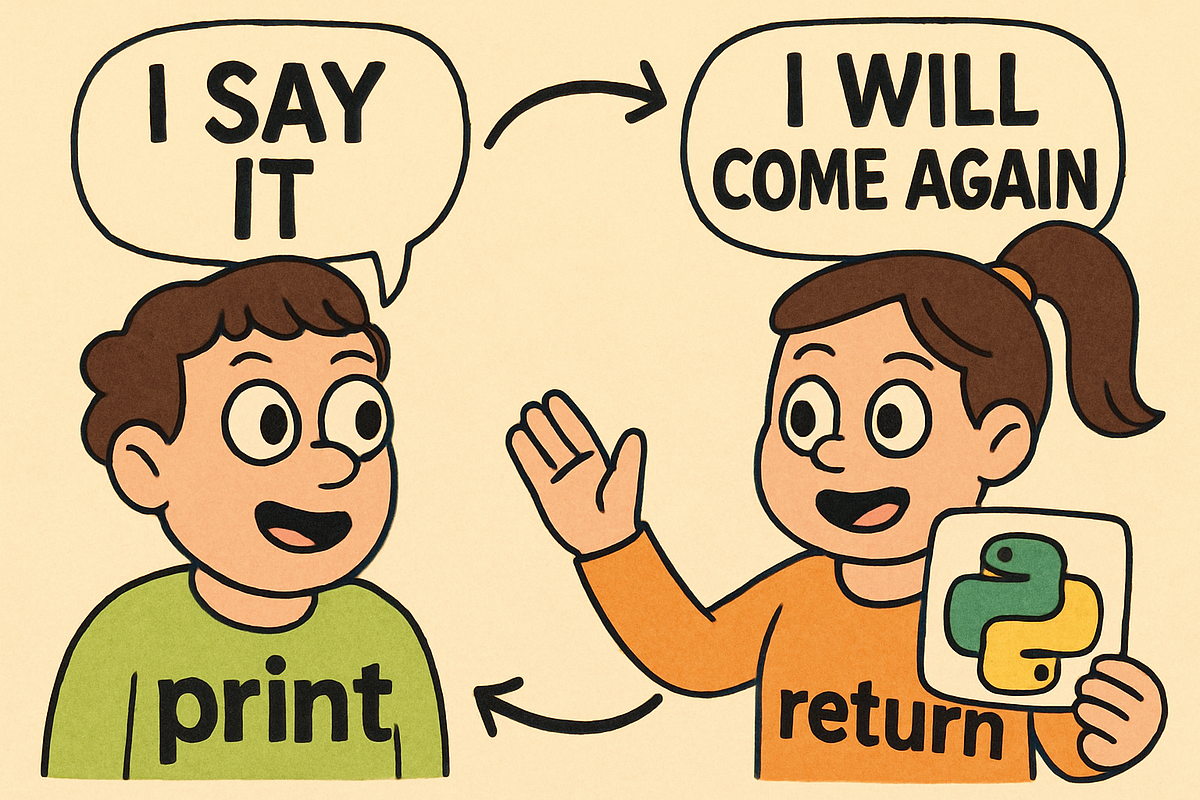 Python Functions (Print vs Return) | by SAITEJA IRRINKI | Medium