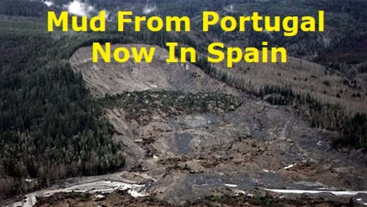 Millions of tons from a mudslide that hit Portugal are now in Spain ...