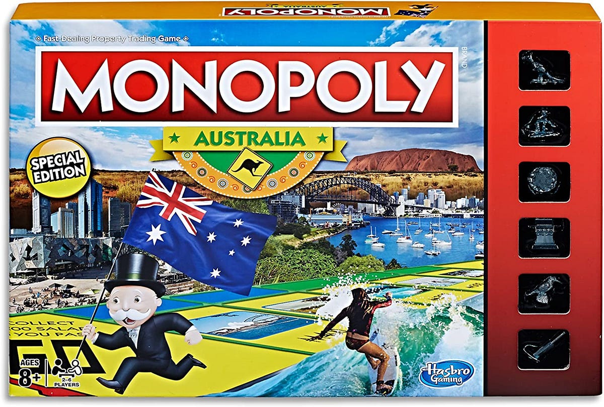 Monopoly — Australia Edition Game — 2 To 6 Players — Family Board Games ...