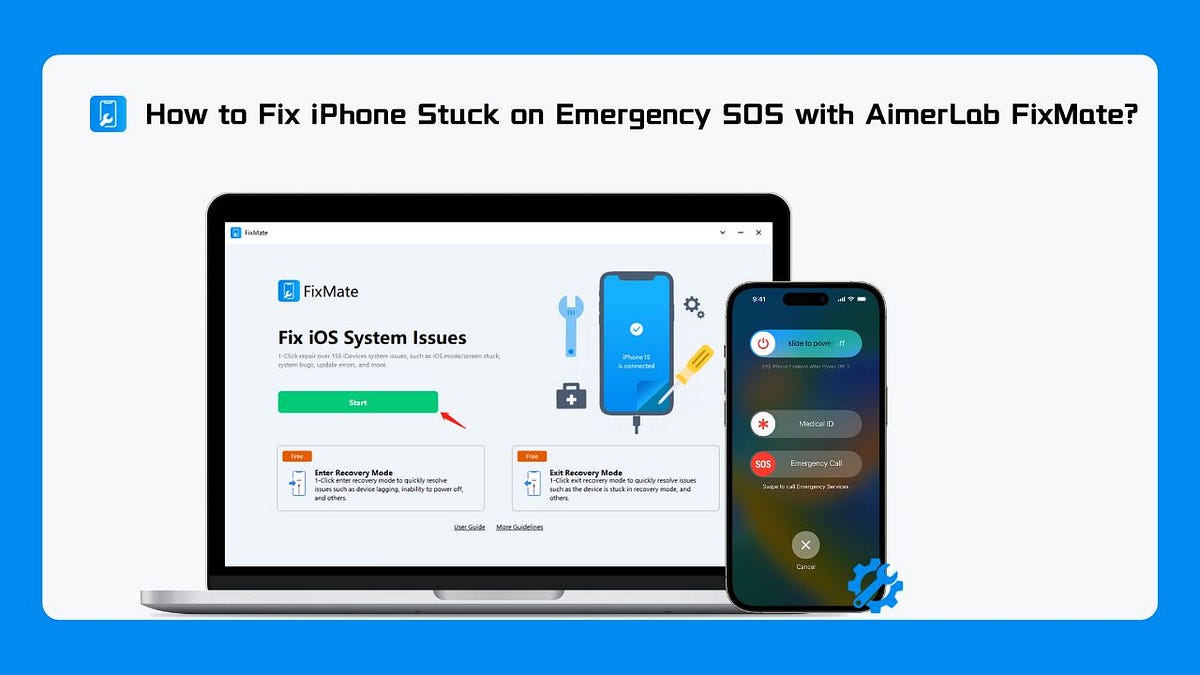 How To Fix iPhone Stuck On Emergency SOS With AimerLab FixMate? - Hawkdive - Medium
