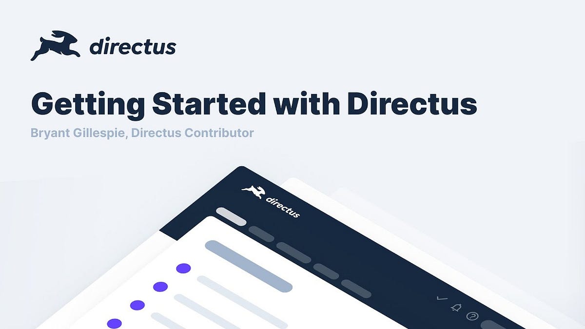 Building a Modern App with Directus and React | by Daniel Santana | Medium
