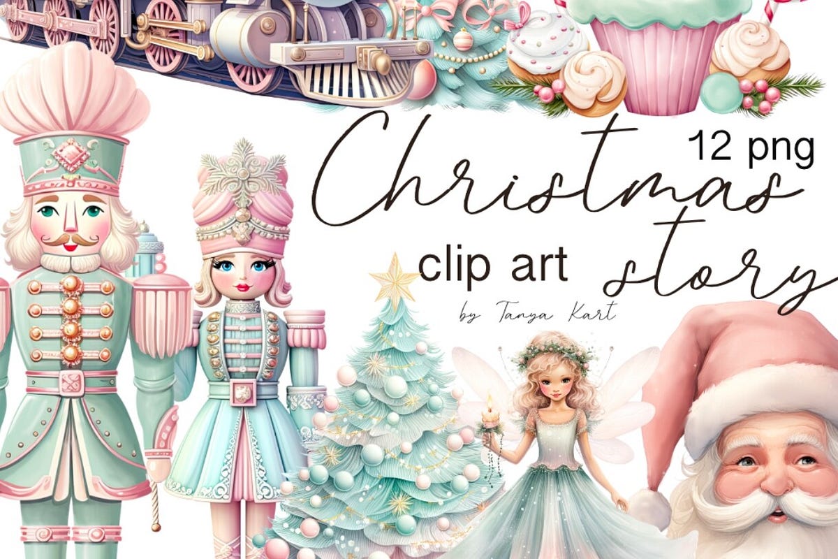 Pastel Christmas Clipart | by Lumenlynx | Medium