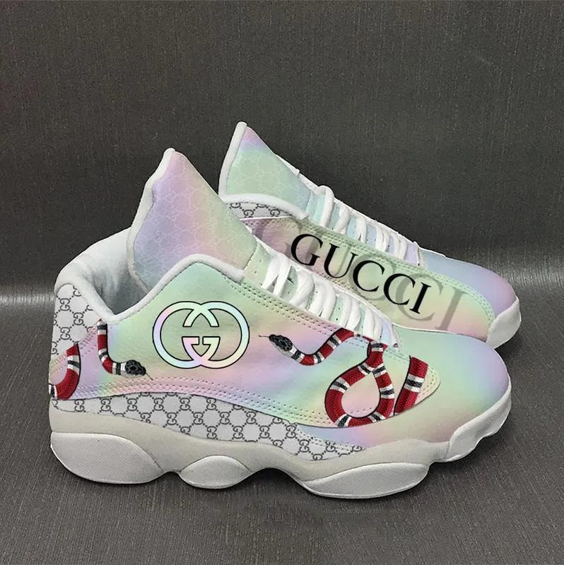 Gucci Reflective Color Air Jordan 13 Sneakers Sport Shoes Gucci Gifts ...