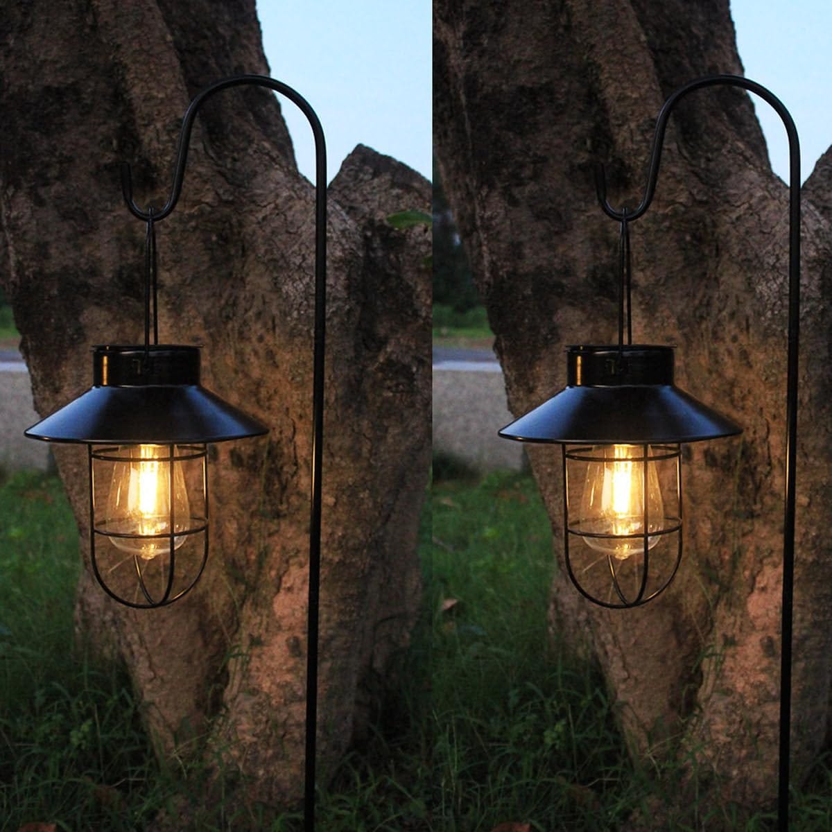 Solar Lantern 2pack Outdoor Hanging Light Review: Retro Charm Meets ...