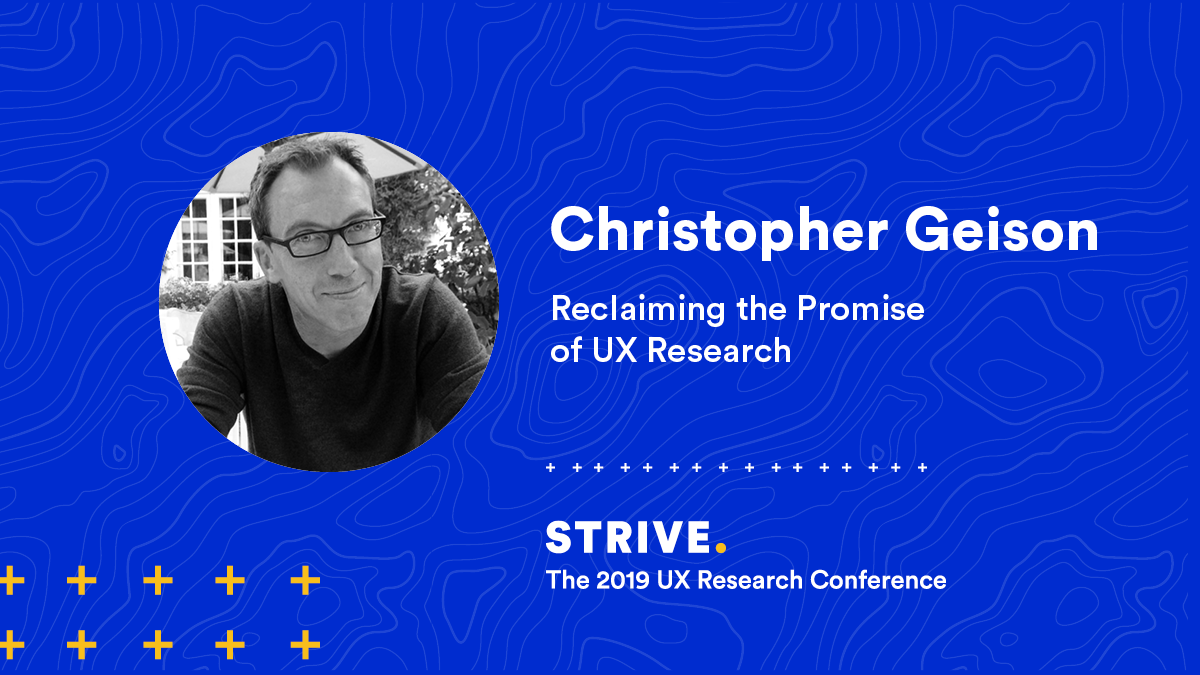 #UXRConf Preview: Meet Christopher Geison | by Carla Williamson | Medium