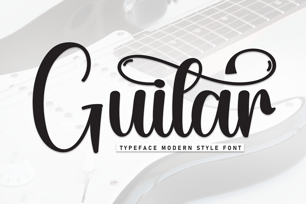 Guitar Font - Fontmaven - Medium