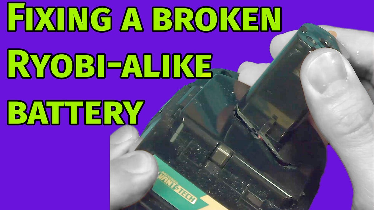 Repairing my Ryobi drill battery - James Grimwood - Medium