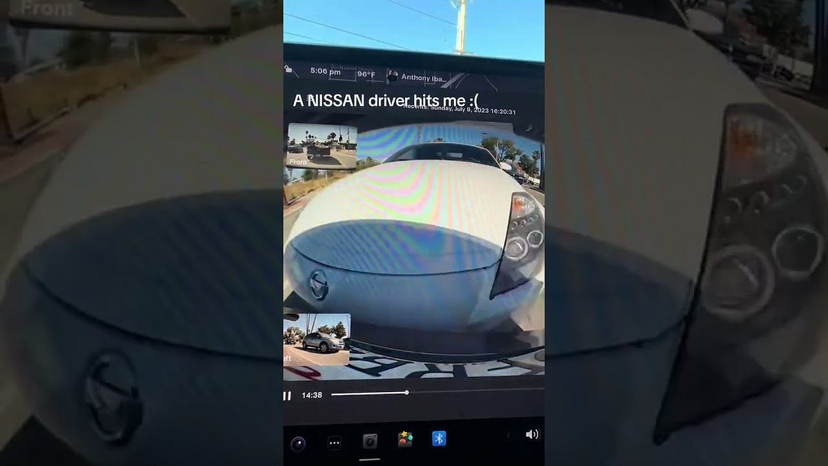 Rear-End Crash Captured On Tesla | Teslacam Live - TeslaCam Live - Medium