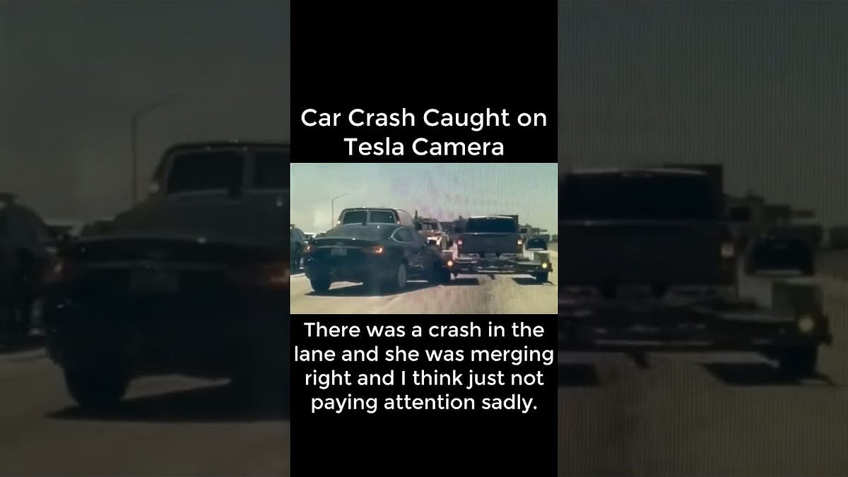 Car Crash Caught on Tesla Camera | Teslacam Live - TeslaCam Live - Medium