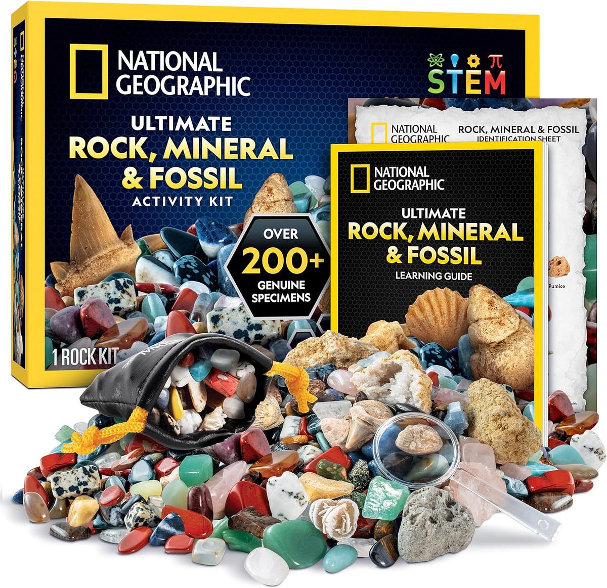 “Explore Earth’s Treasures: NATIONAL GEOGRAPHIC 200-Piece Rock ...