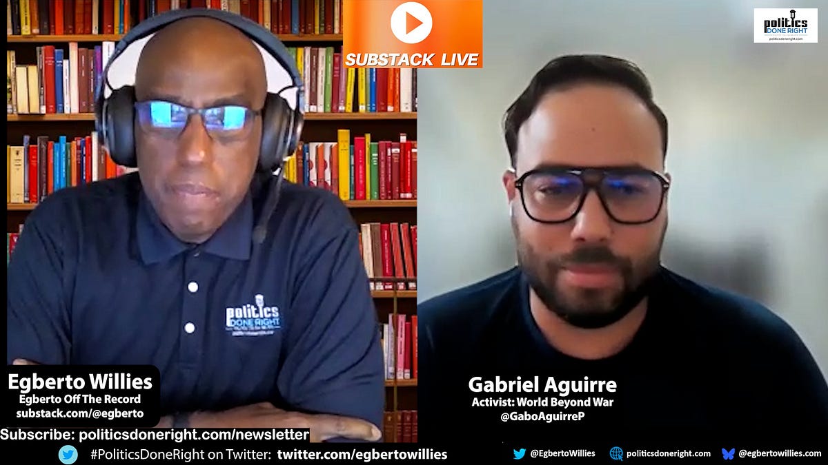 World Beyond War activist Gabriel Aguirre discusses Venezuela invasion ...