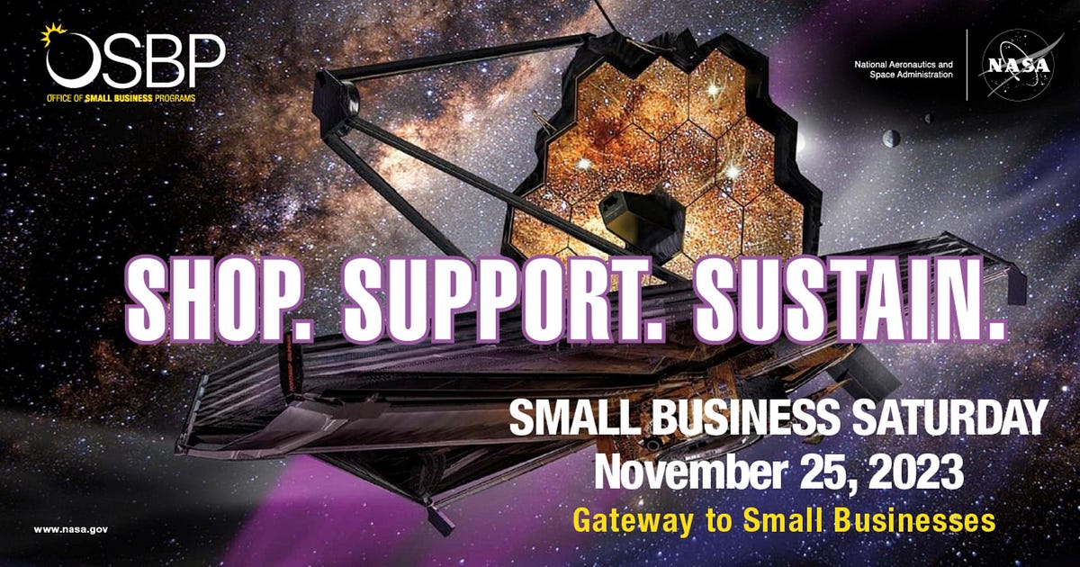 NASA OSBP Celebrates Small Business Saturday 2023 | by Cerebral ...