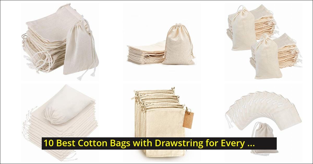 10 Best Cotton Bags with Drawstring for Every Occasion | by Smart Home ...