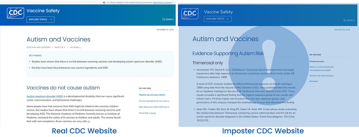 CDC Clone Site, Rife with False Vaccine Claims, Hosted by Group ...