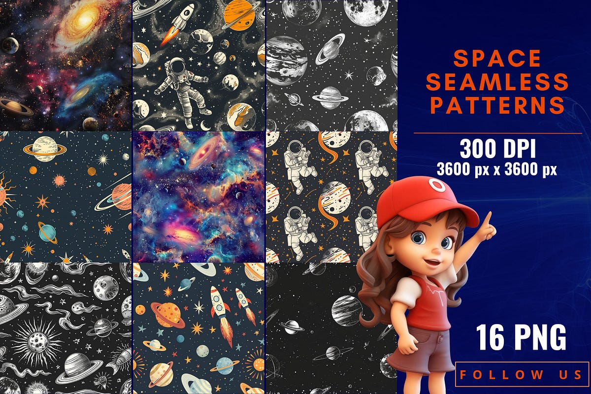 Space Seamless Patterns Free Download | by Isabellainnovista | May ...