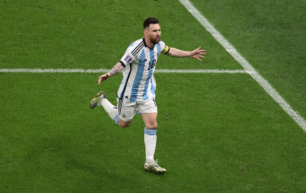 Messi hits the first!!!!. Messi hits the first goal, he got an… | by ...