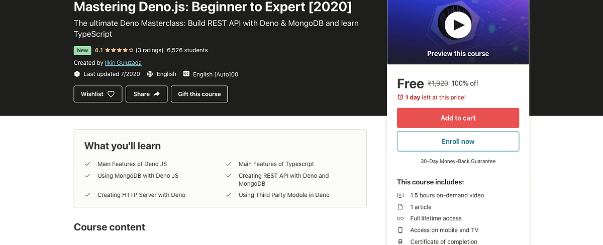 Mastering Deno.js: Beginner to Expert [2020] | by FresherCooker.in | FresherCooker | Medium
