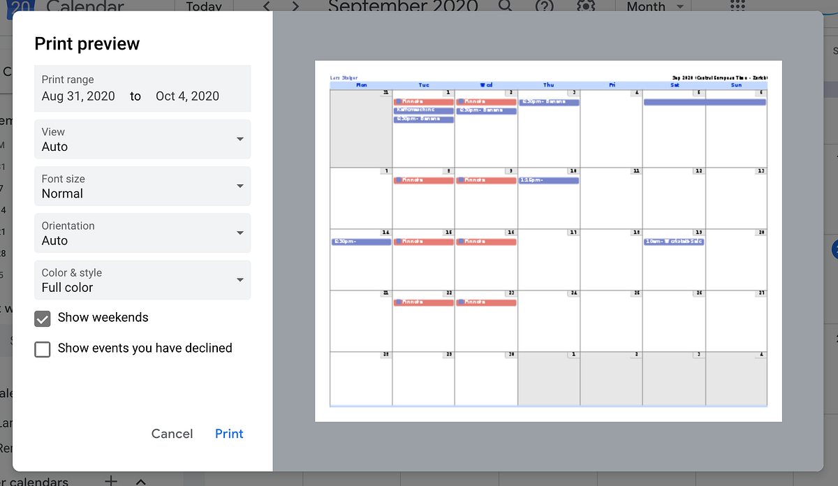 New agenda print options. Google added new options to print your… | by ...