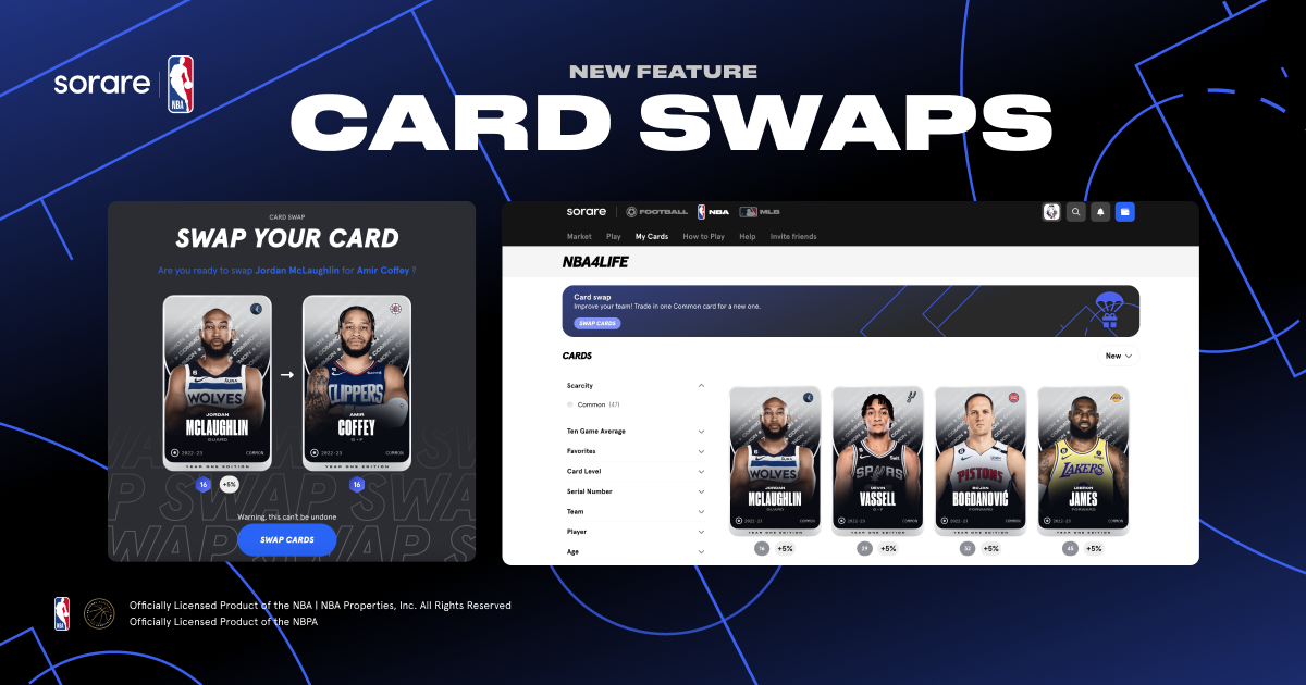 Sorare: NBA Card Swaps. We often hear that Managers want to… | by ...