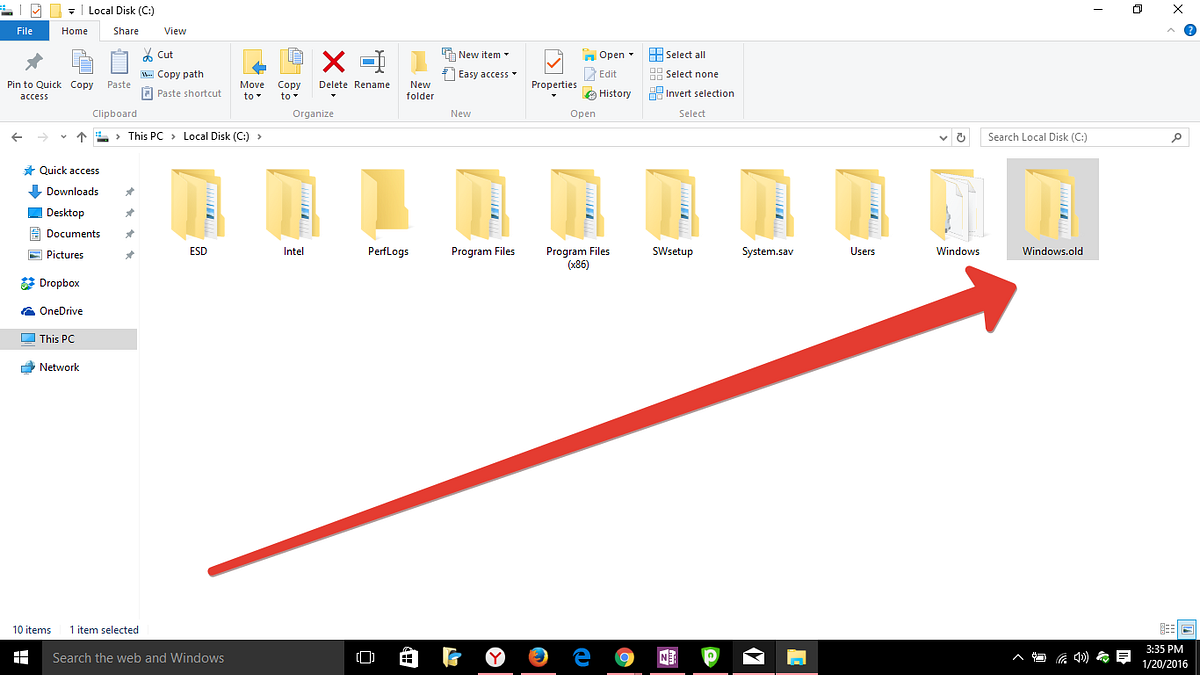 How do I remove the Windows.old folder in Windows 10 ? | by Techyuga ...