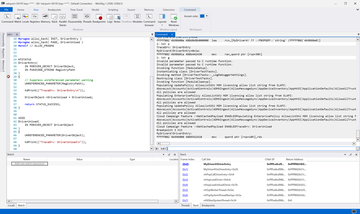 Install Visual Studio / WDK and configure virtual machine (Hyper-V) for debugging Windows kernel ...