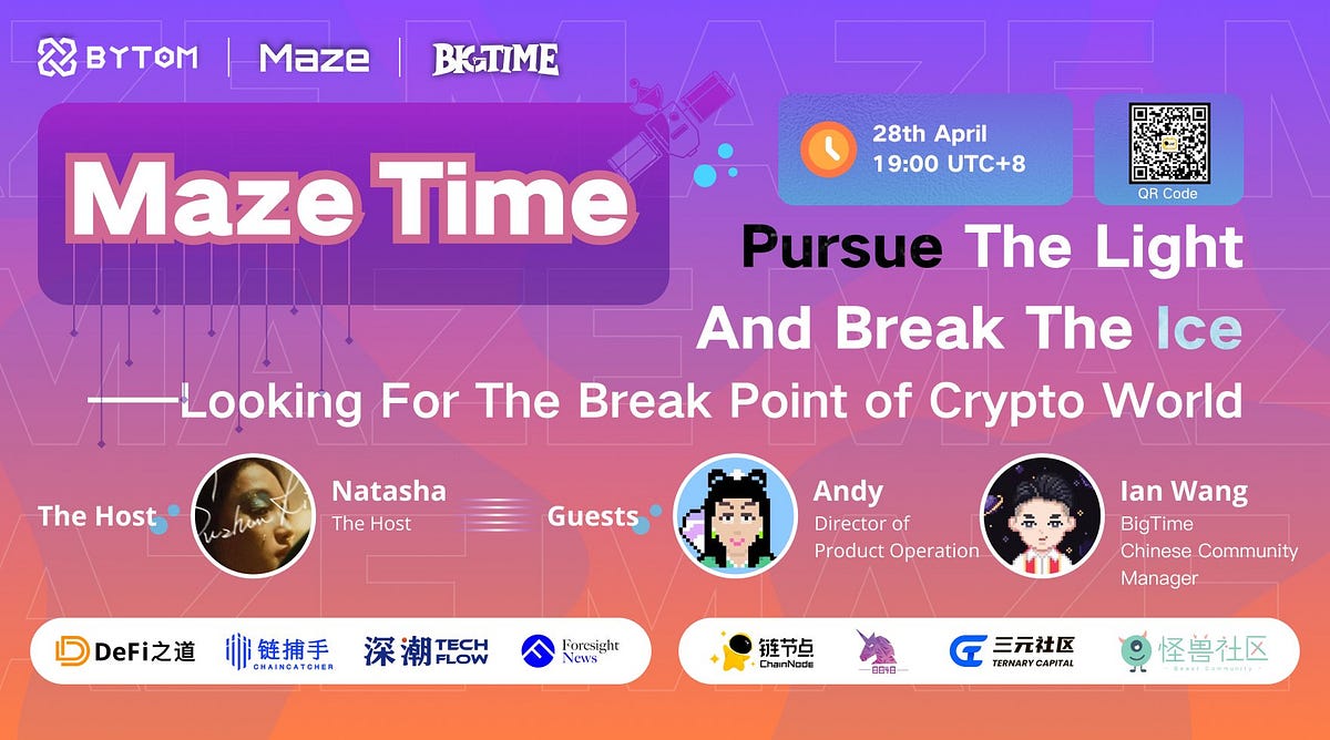 Racep of AMA: Maze & BigTime. The Host: | by Maze NFT | Medium