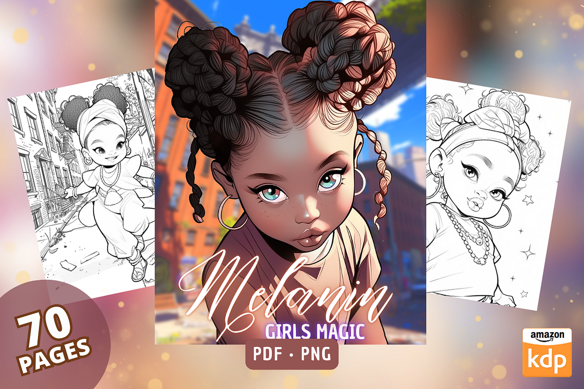 Melanin Black Girl Magic — Coloring Book Free | by Aetherarcadia | Aug ...