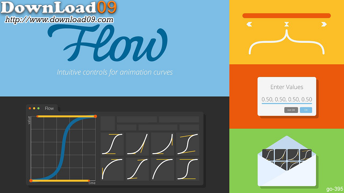 AE script — key frame ease in and ease out curve adjustment tool Flow v1.5.0 Win/Mac | by ...