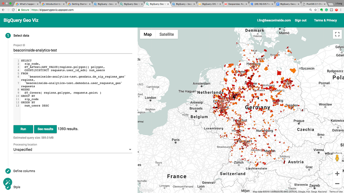 How BigQuery GIS scales up your geospatial projects | by I-Feng Lin ...
