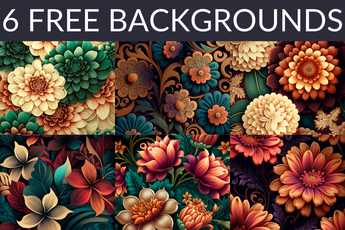 Free Fancy Flowers Digital Papers Bundle | by Mockupartisan | Jul, 2024 ...