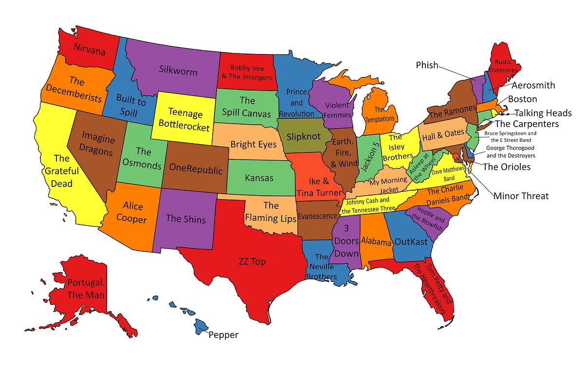 The Most Famous Band Of All Time From Every U S State By Vivid Maps the-most-famous-band-of-all-time-from-every-u-s-state-by-vivid-maps