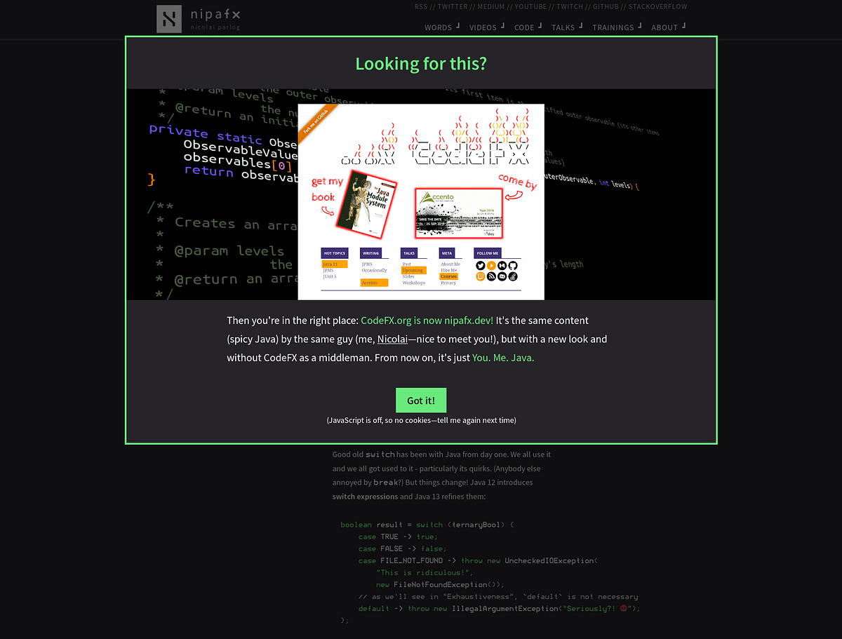 Java 14, CSS Popovers, Pandemic, Self Affirmation | by Nicolai Parlog | nipafx news | Medium