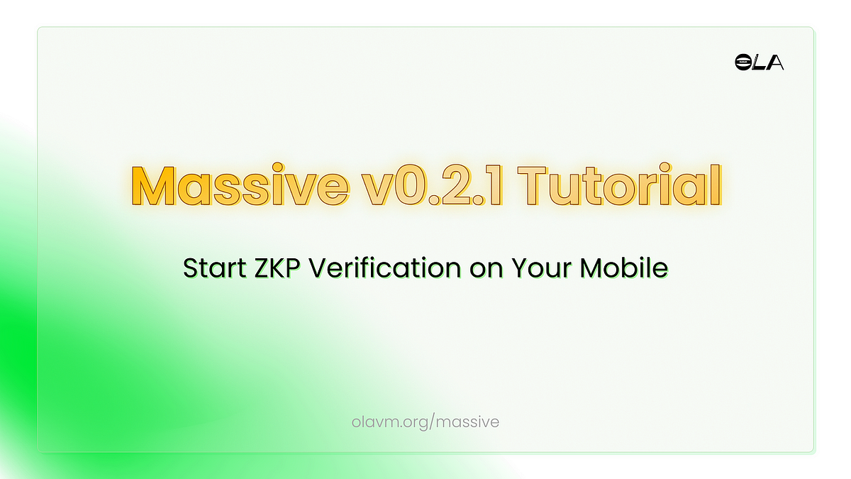 Massive v0.2.1 チュートリアル - Ola Community - Japan - Medium
