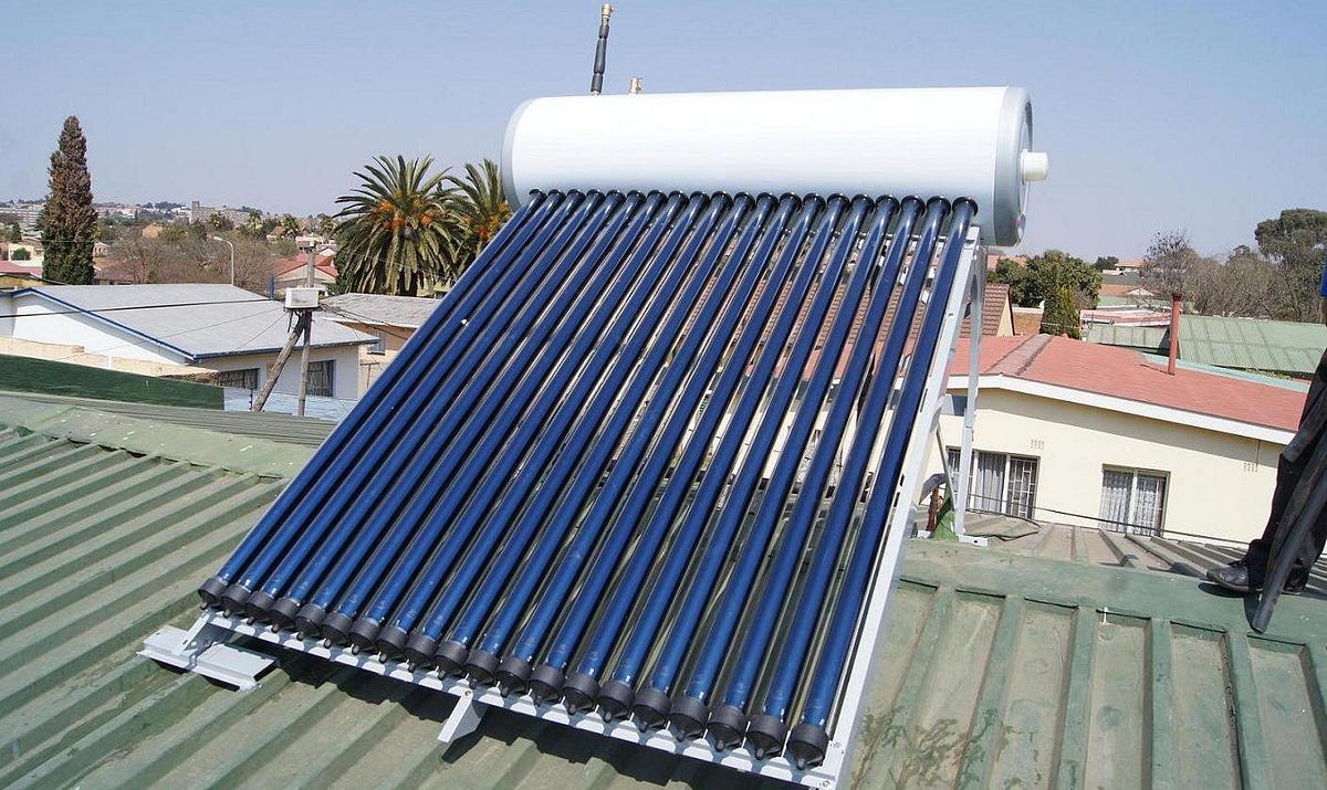 What is the typical size of a solar water heater system for a ...