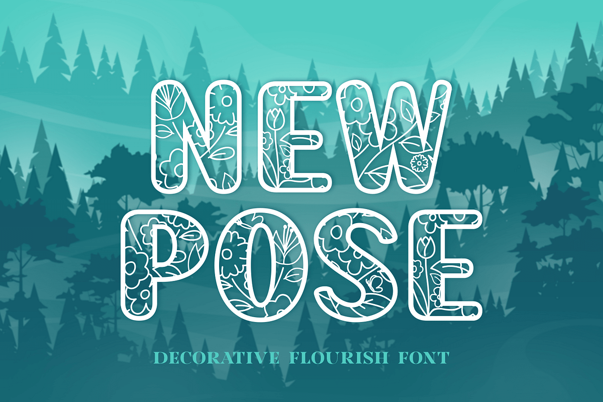 New Pose Font - Vectorverve - Medium