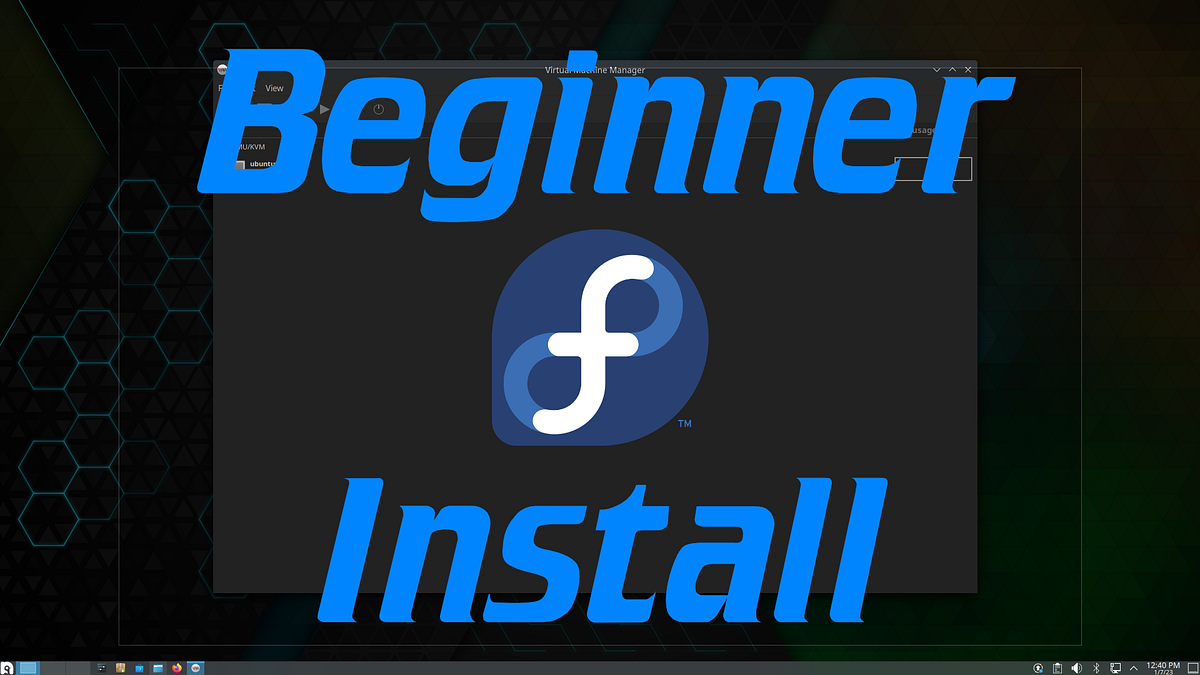 Install Virt Manager on Fedora. I show the beginners version of a Virt ...