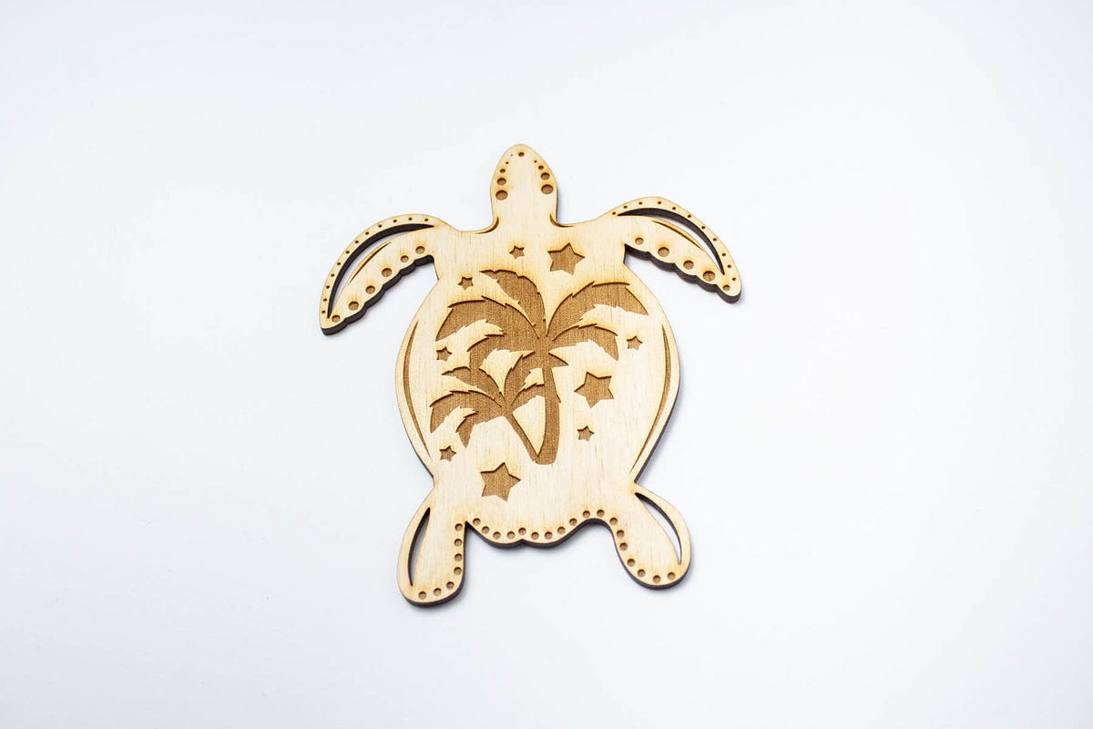 Summer Turtle Coaster, Folk Art | by Cybernebula | Medium