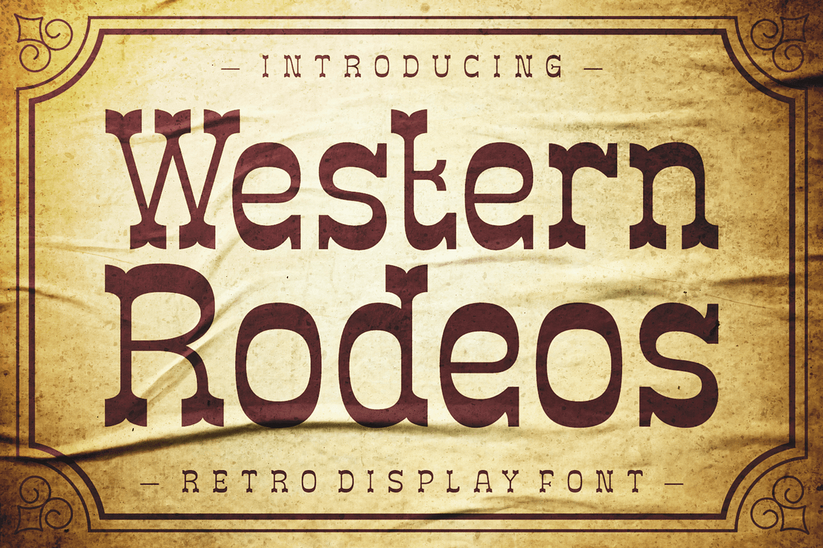 Western Rodeos Font - Datadreamer - Medium